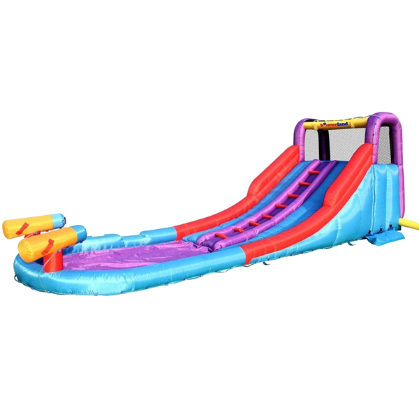 Twin Rapids Inflatable Water Slides with Water Guns